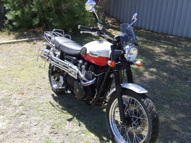 Custom and Chopper Motorcycles and Parts: Touring Triumph Scrambler