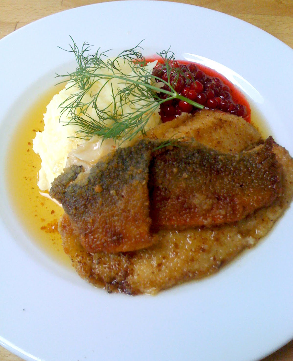 Malmö Golfrestaurang: Stekt sill med mos | Lunch i Malmö