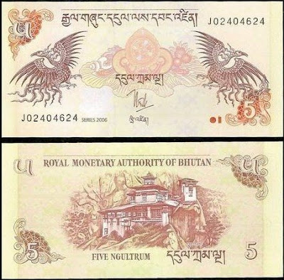 BHUTAN: BANK NOTES FROM BHUTAN
