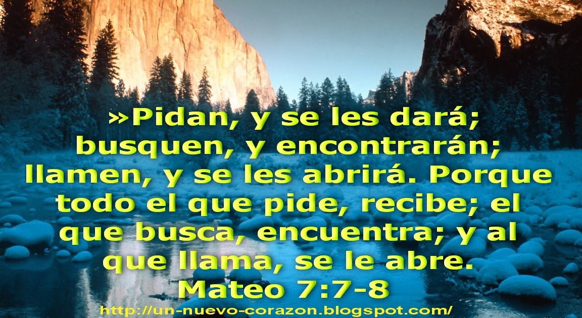 Biblia, paisajes y maravillas: Mateo 7:7-8