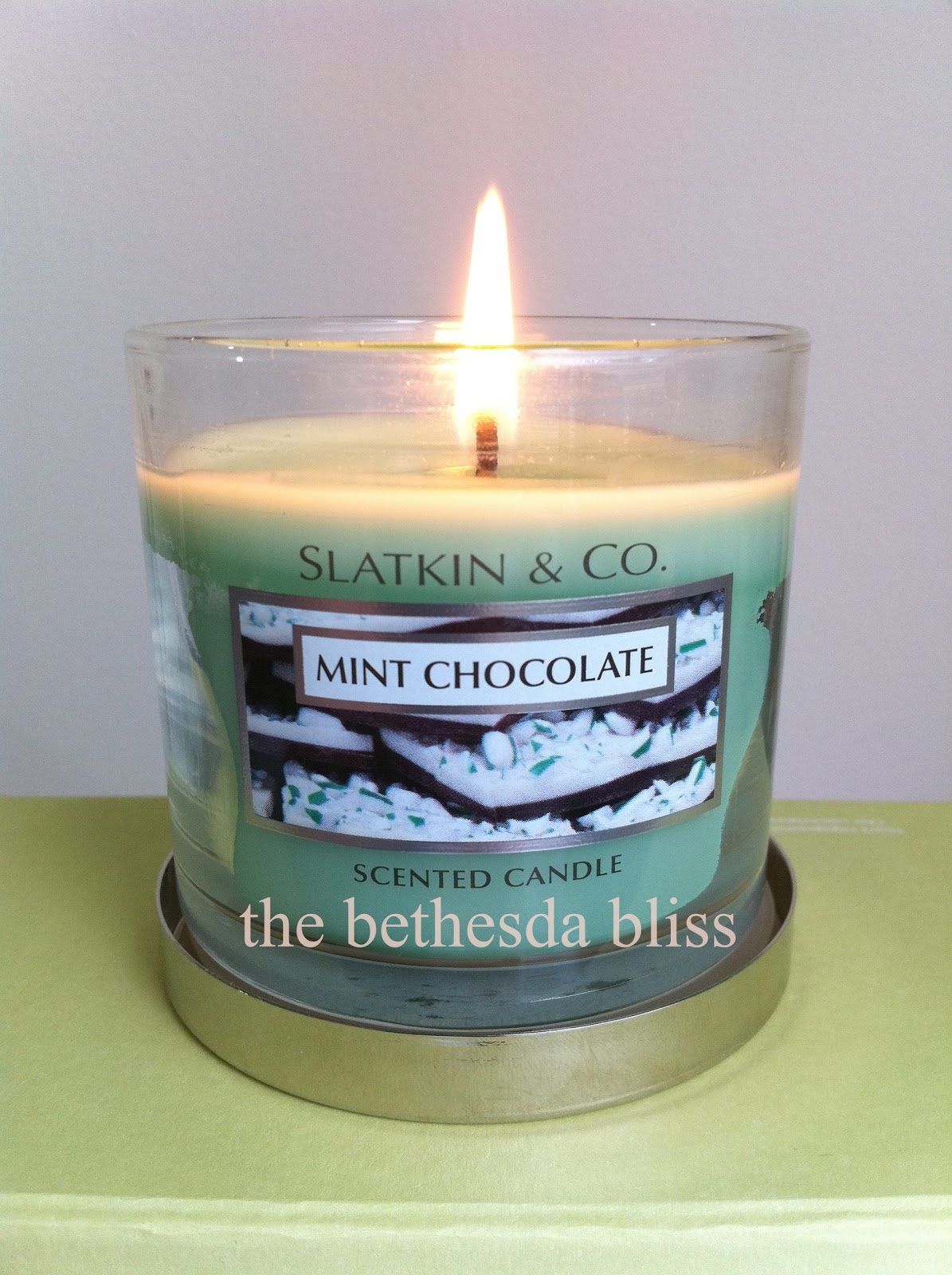 The Bethesda Bliss: Love: Mint Chocolate Candle (Bath & Body Works)
