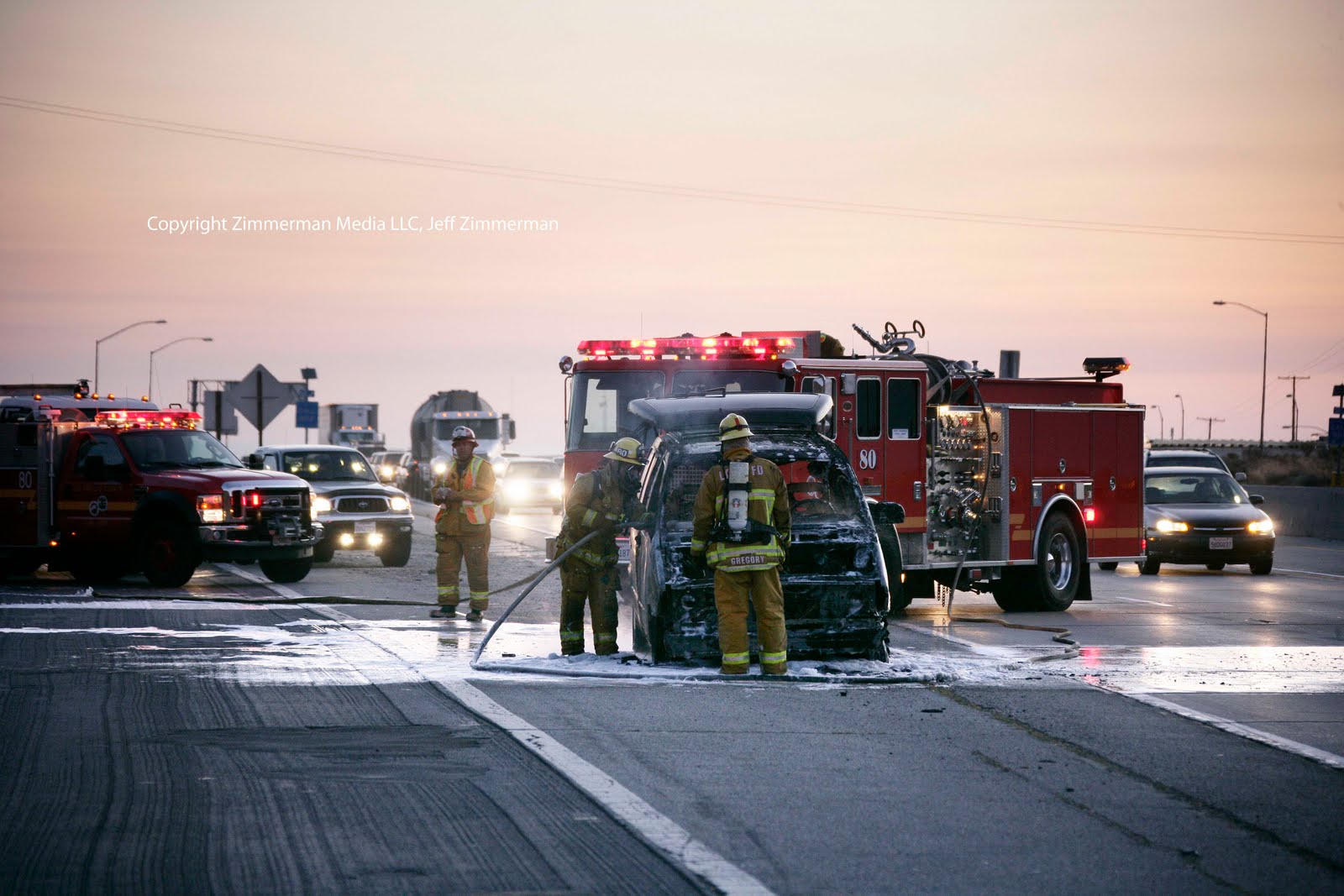 Zimmerman Media LLC: Vehicle Fire 14 Freeway at Angeles Forest Hwy