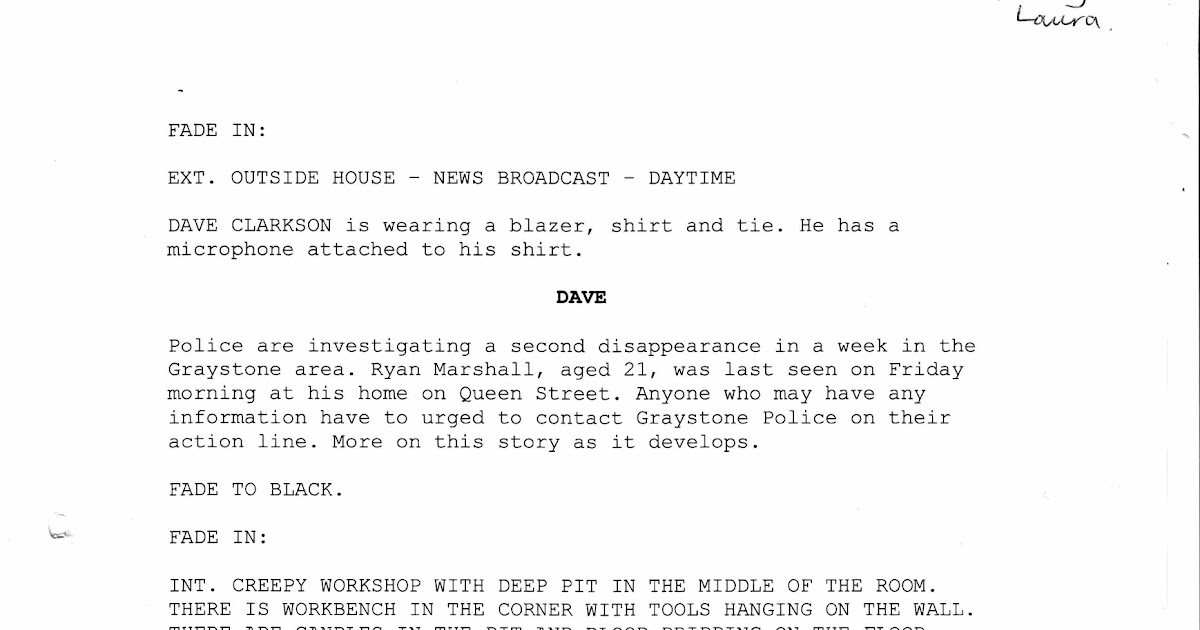 'Forbidden' Horror Movie: Script