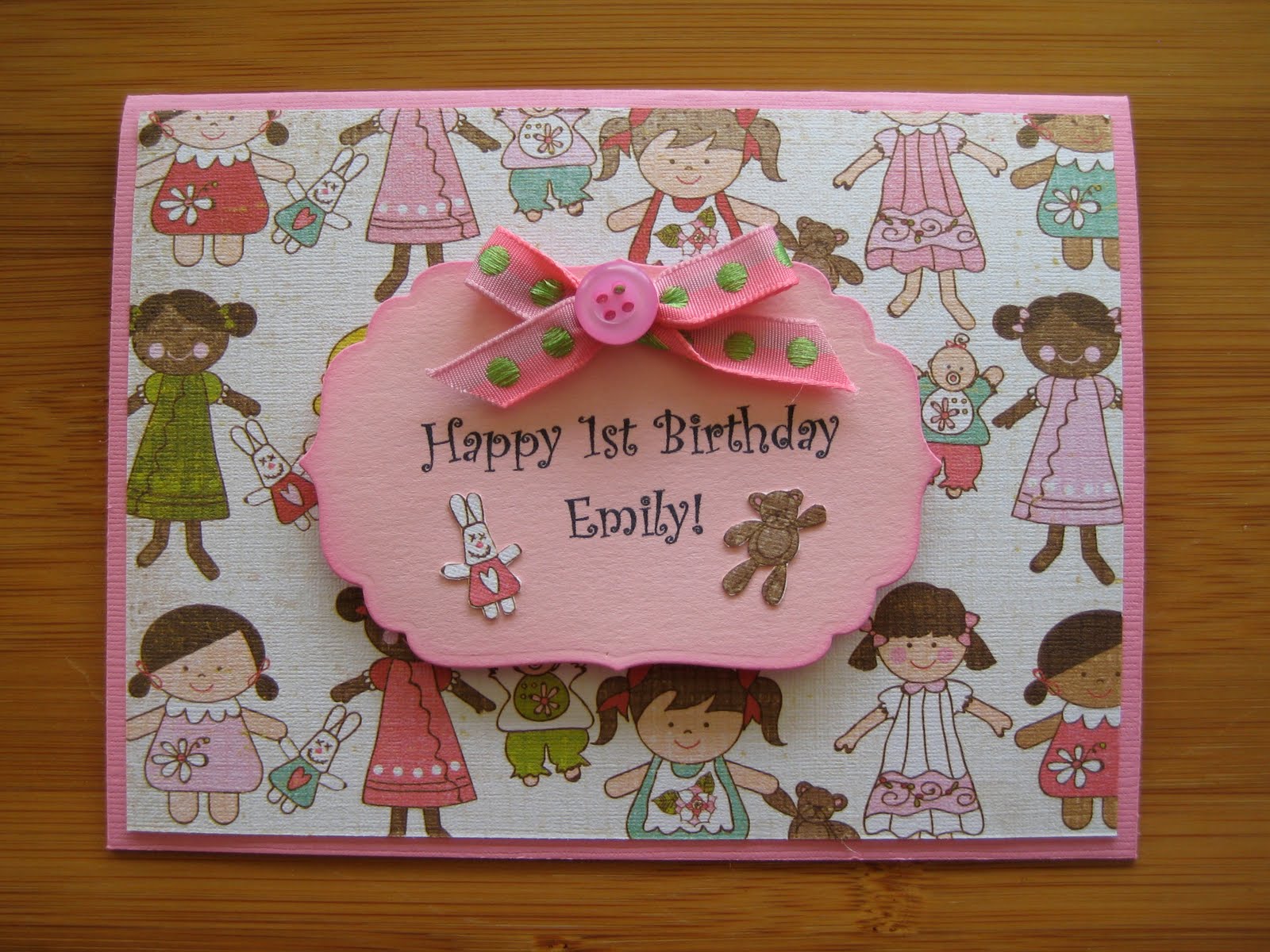Crafty Buzz: Happy 1st Birthday Emily