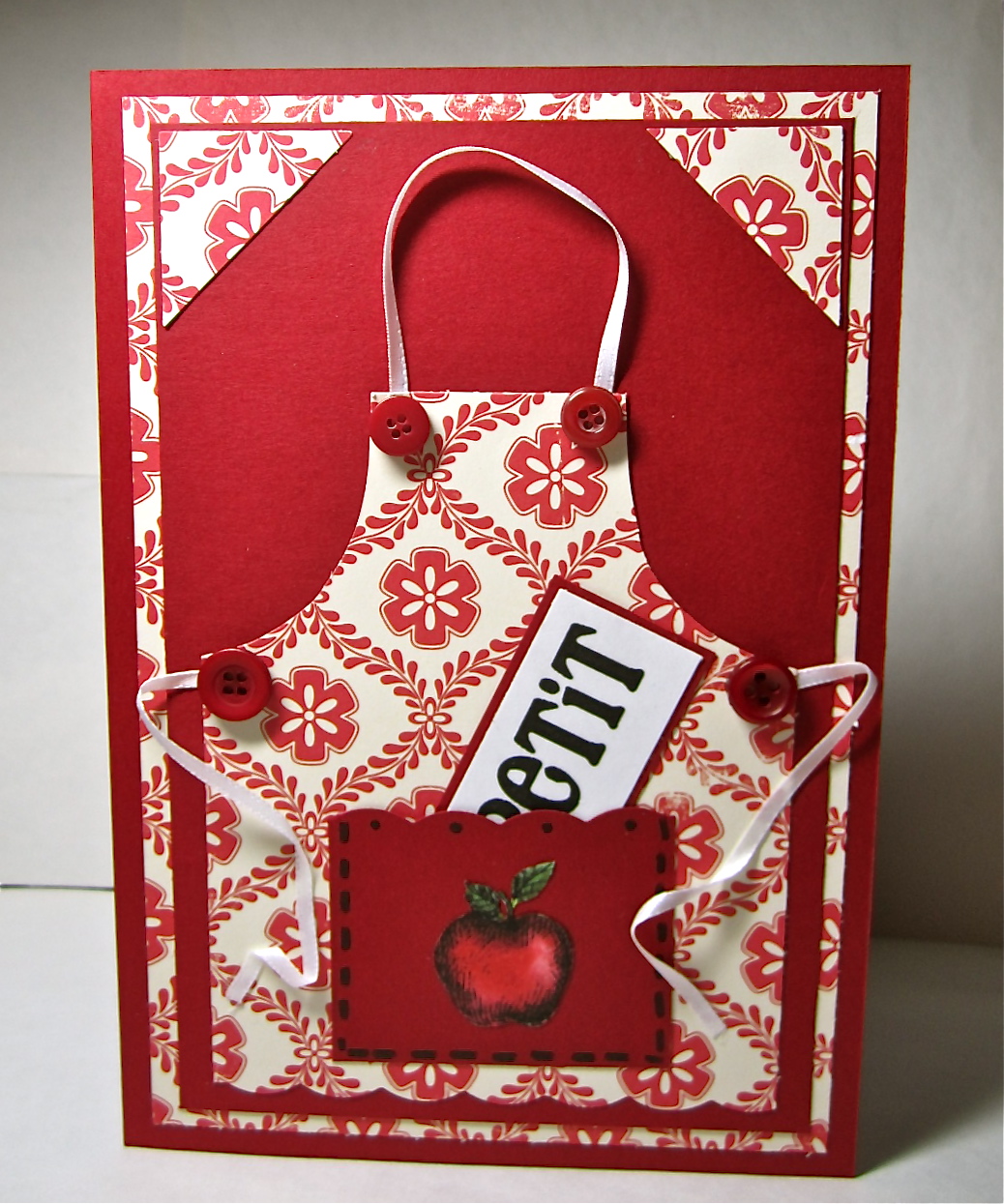 My Buttons n'Bows: Apron Card with Recipe