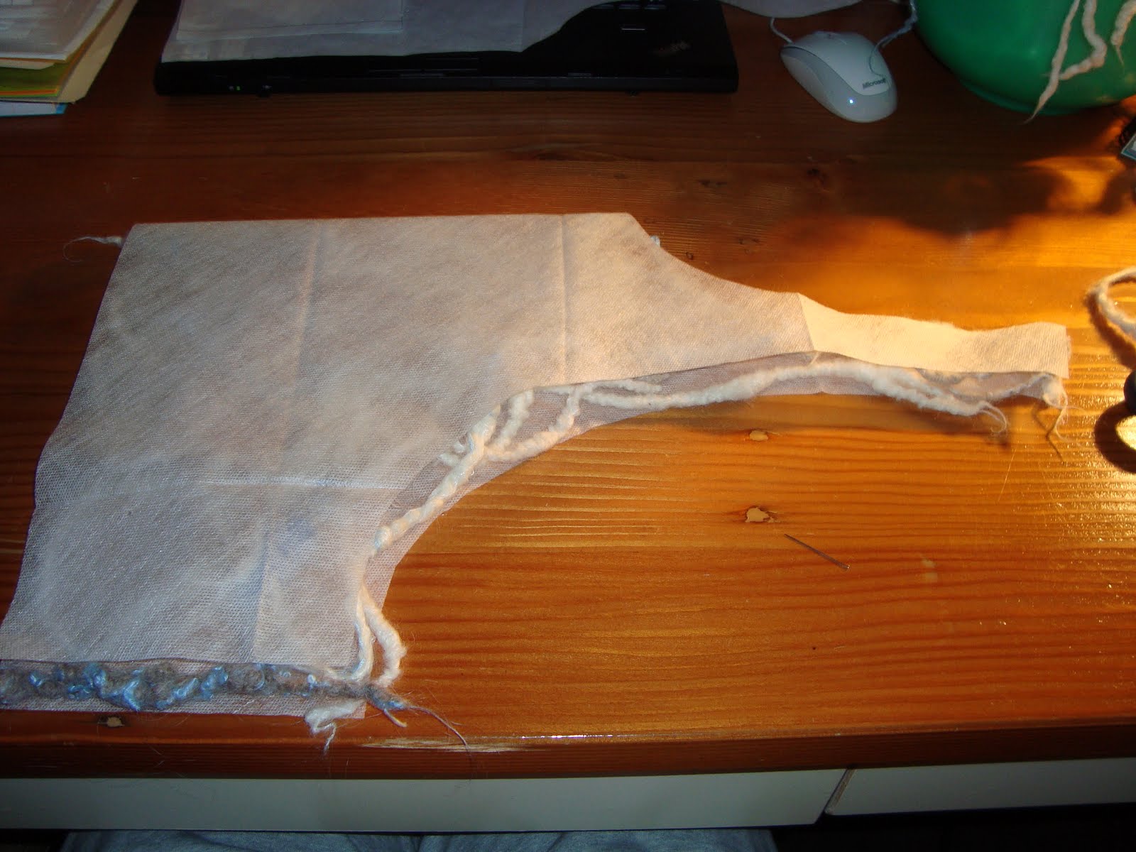 For the love of craft: Solvy vest in progress