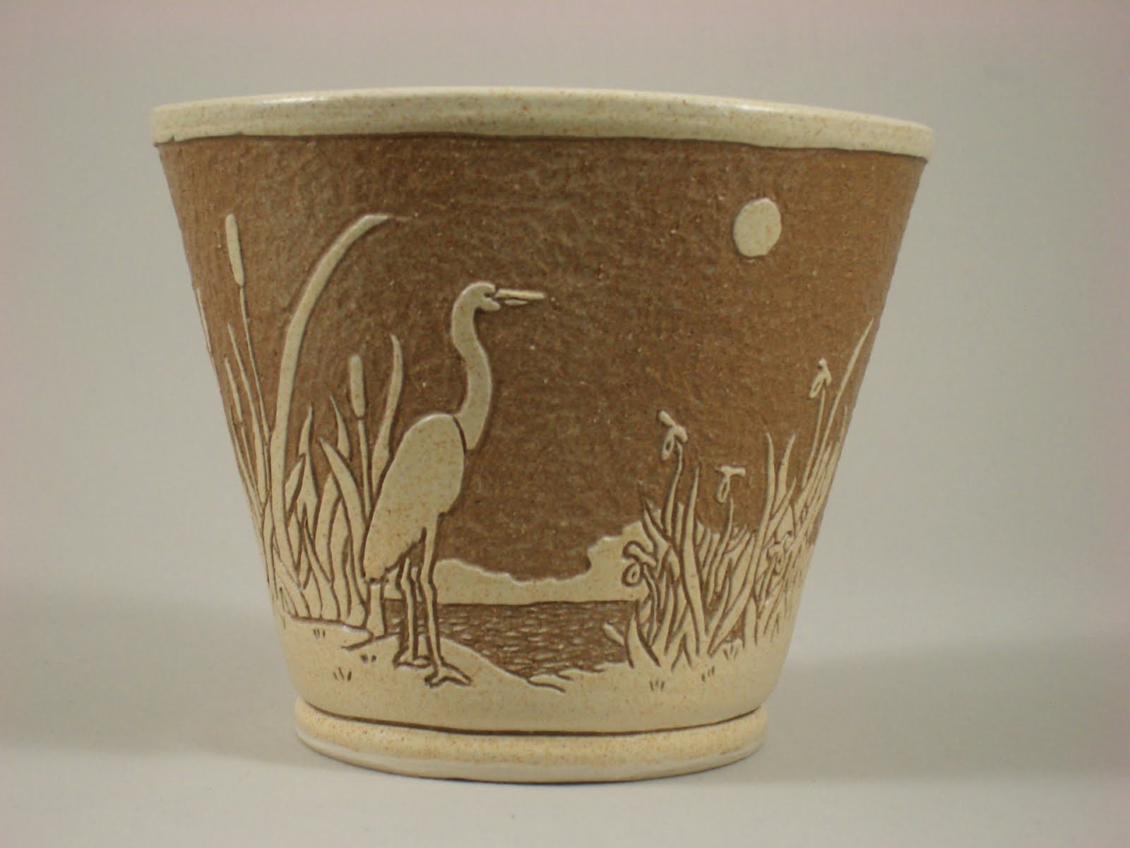 Artwork by Crystal Nolfo~Brown: White Sgraffito Design on Dark Clay ...