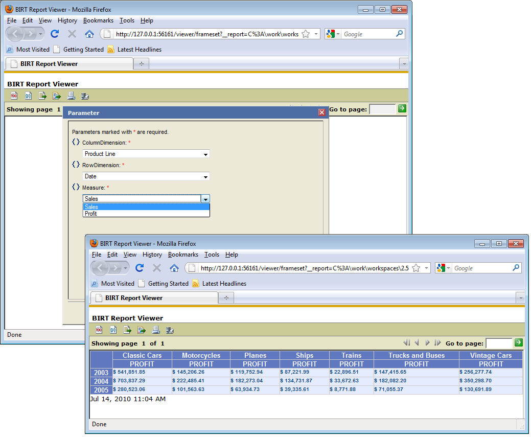 BIRT World: BIRT and OLAP