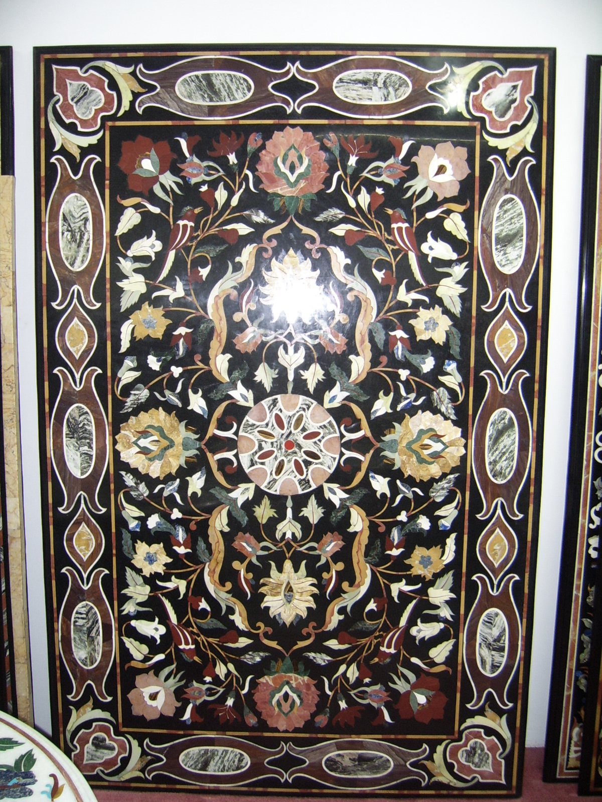 Rectangle Shape Table Top in Black Marble, this rectangle design table ...