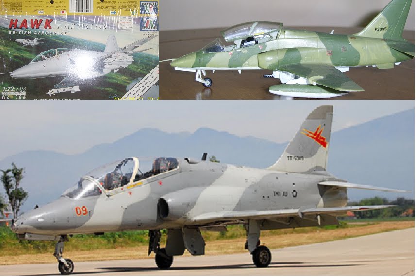 AIRPLANE SCALE MODELKIT: Bae Hawk Mk-53