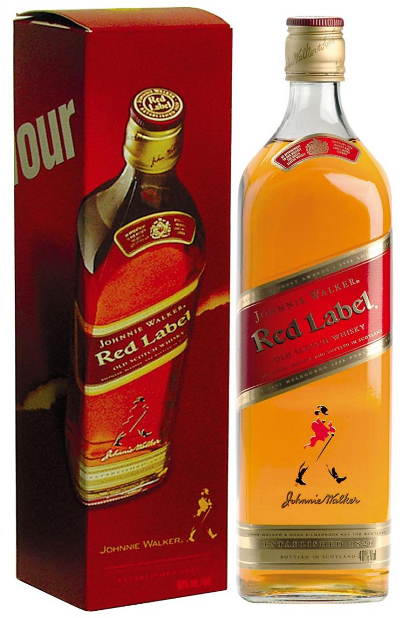 F.E.J. FREESHOP: Whisky Red Label - 1 Litro