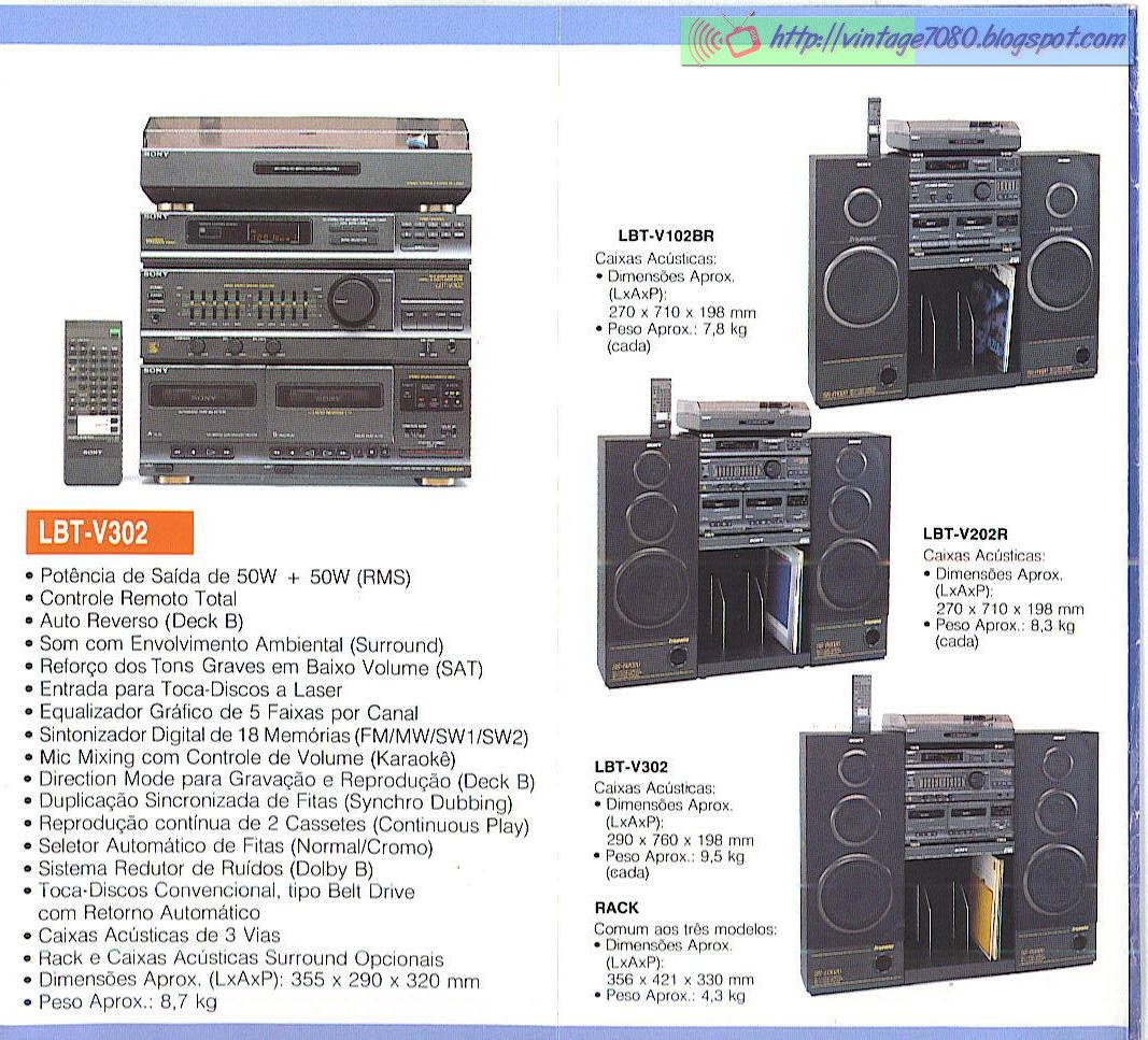 Vintage 70 80: Sony 11 - Catálogo 1992 - Brasil