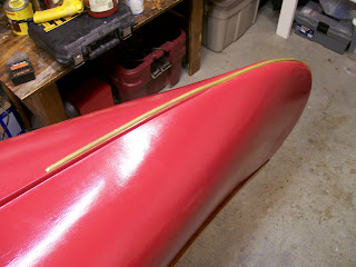 Canoe Restorations: Brass Stem Band is installed...looks classy