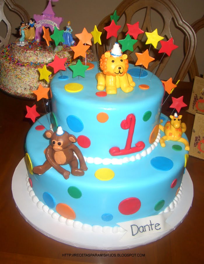 Recetario Spanglish para mis hijos: Torta de niño de 1 año