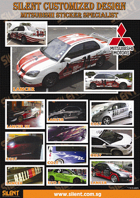 SILENT CUSTOMIZED DESIGN: MITSUBISHI STICKER SPECILIST