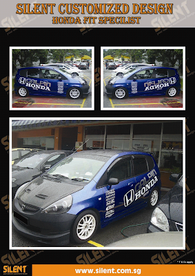 SILENT CUSTOMIZED DESIGN: HONDA FIT STICKER