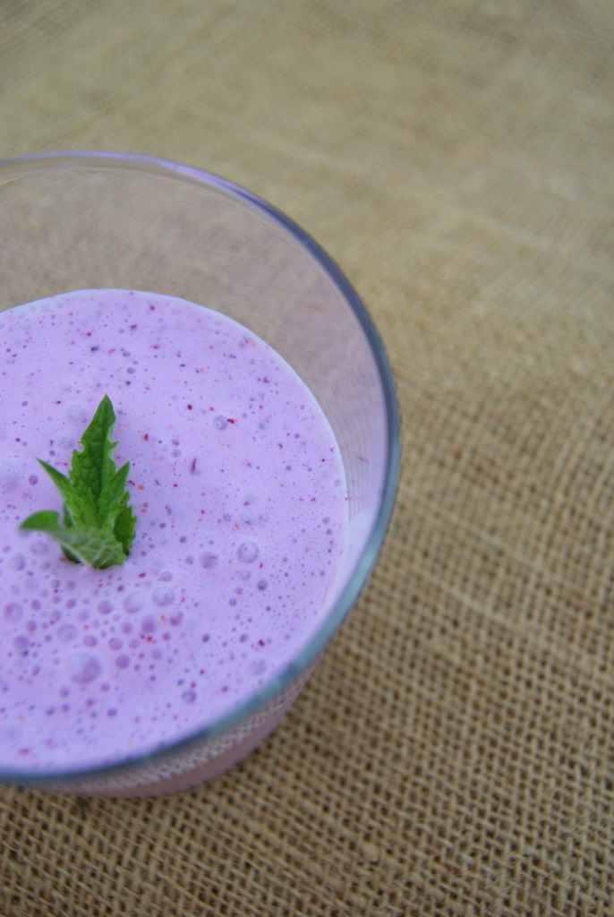 Alisa's Garden: Velvety Huckleberry Milk Shake