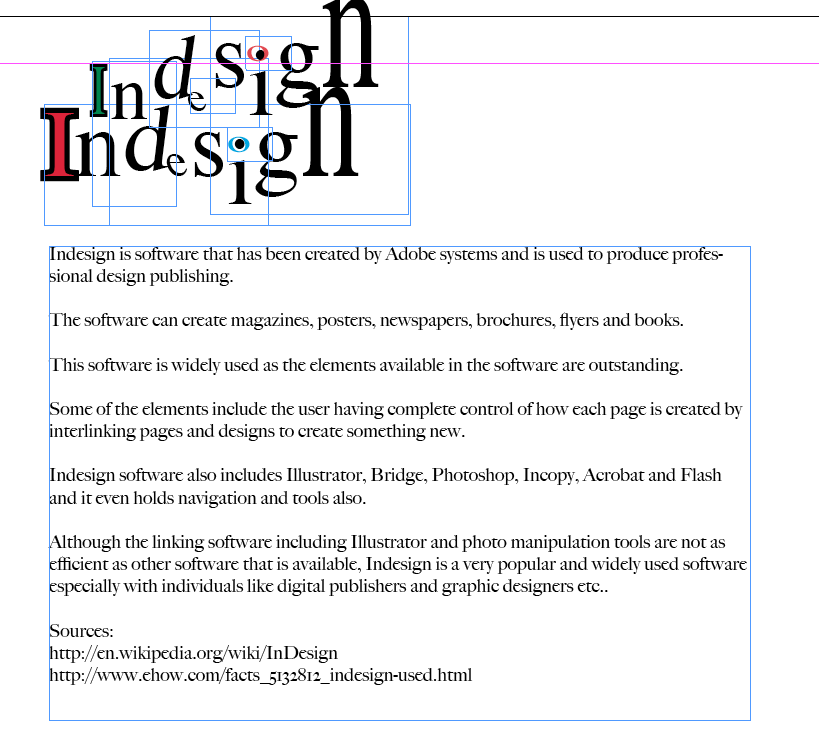 Robyn Dohetry: Indesign example