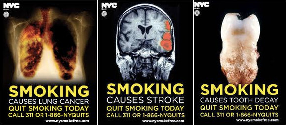 mcbrooklyn: New York City's Gross Anti-Smoking Posters May Be On Way Out