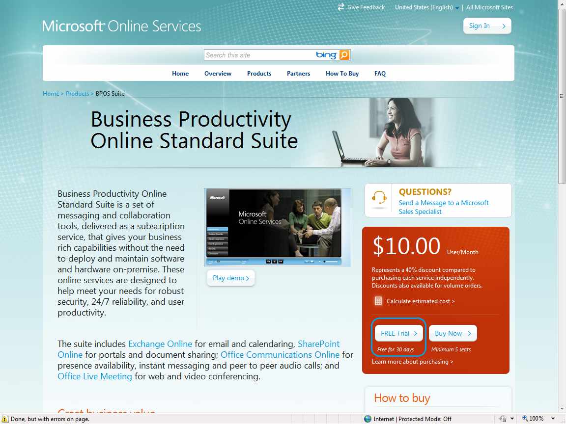 Hardik Shah [Guru]'s official Blog world: Microsoft BPOS Suite: Getting ...