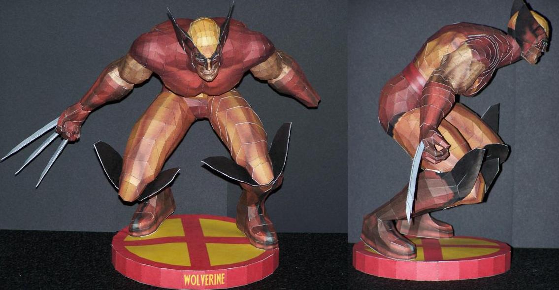 CreativeMe: 26cm. Wolverine papercraft