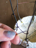 Art as Usual: Tutorial: Collaged Wire Birdcage