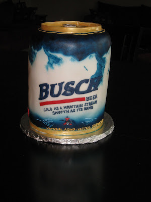 Hock Cakes LLC: Busch Beer Can: Groom's Cake