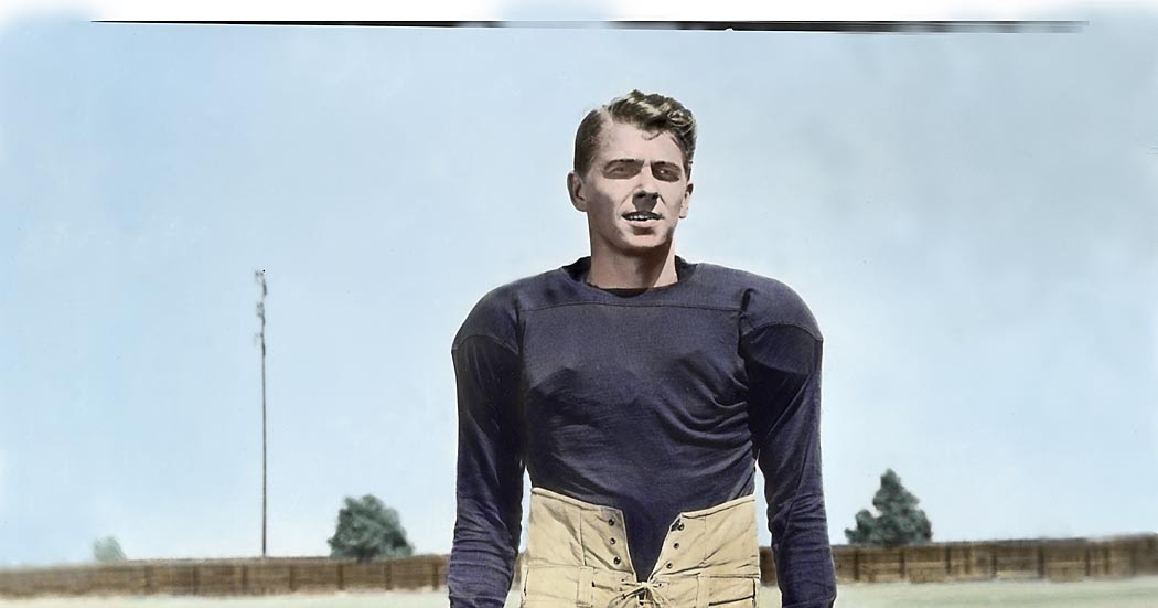 Presidential Images: Ronald Reagan as George Gipp ("The Gipper")