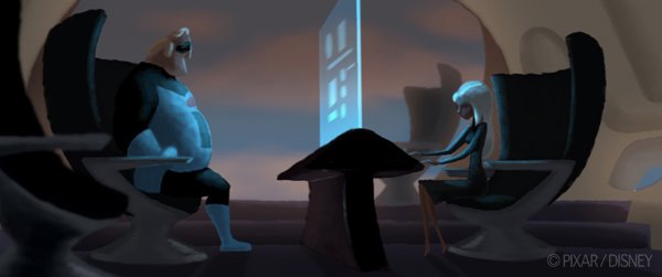 Art: The Incredibles color script & color keys ~ Lighting Pixels