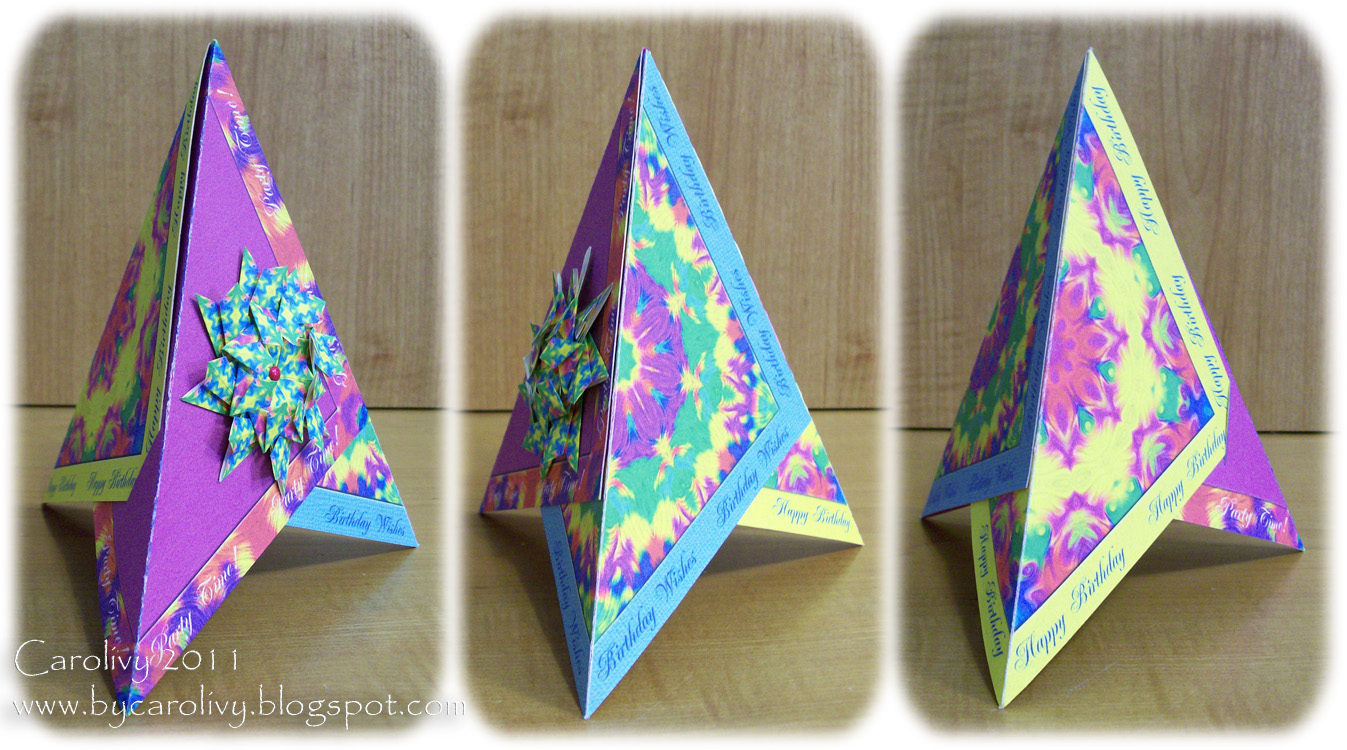 by Carolivy: NEW! Tri-Fold Pyramid Cards
