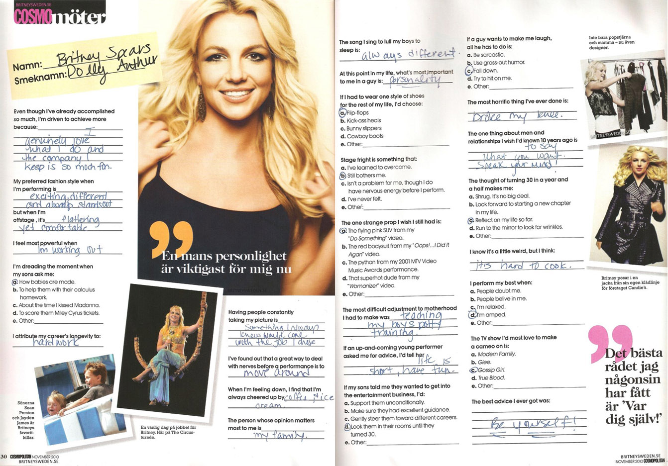 Blog Gossip Boy : Britney Spears: Capa da Cosmopolitan Sueca