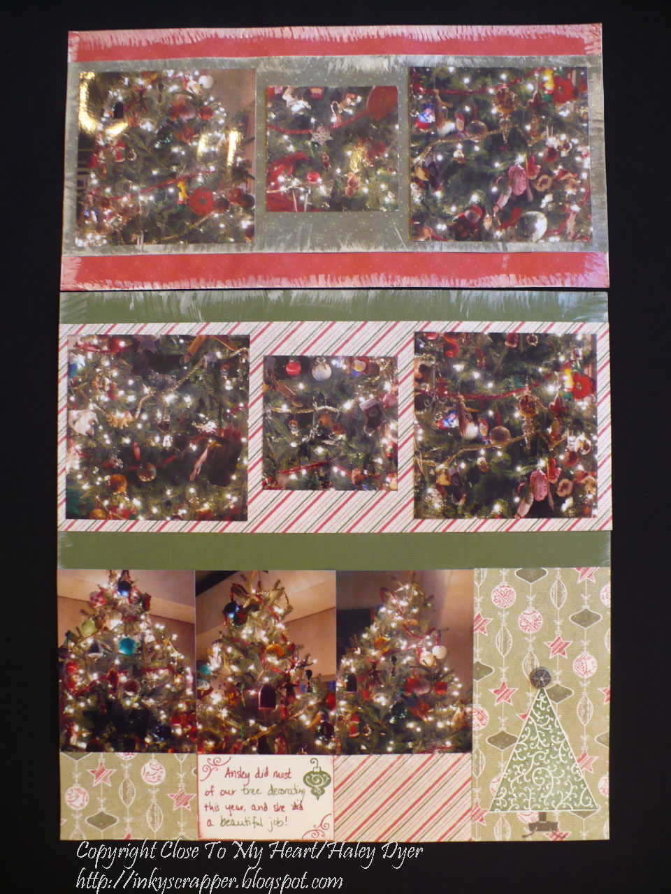 The Inky Scrapper: O Christmas Tree (Layout)