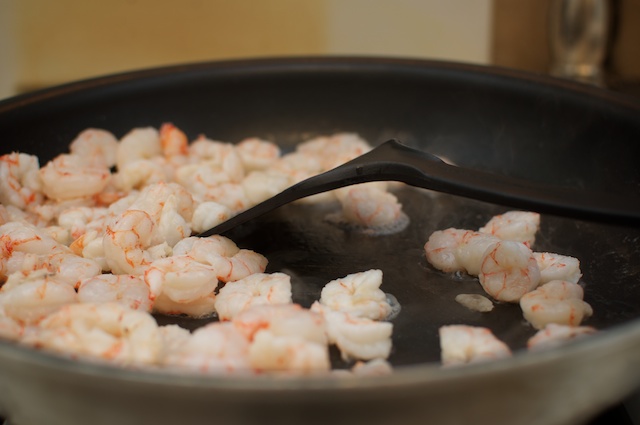 Fish and Veggies: Moo Shu Shrimp