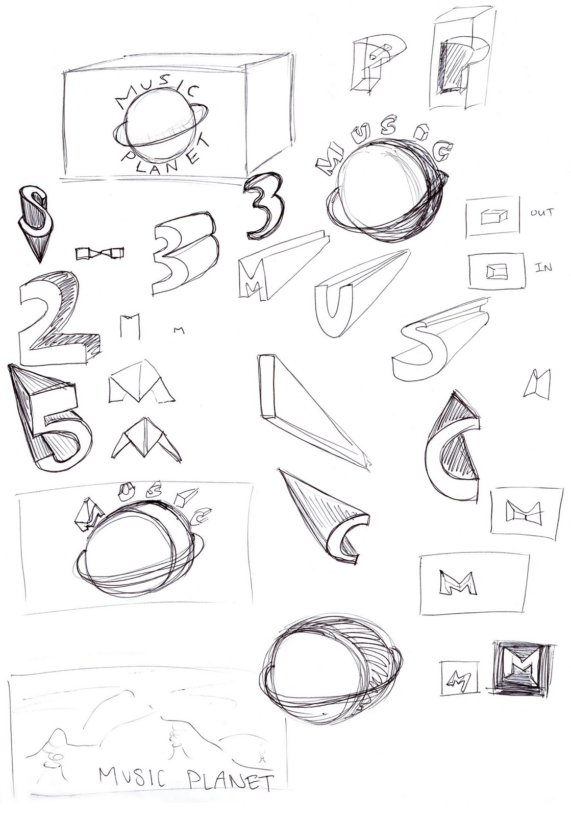 197.134 Digital Design and Visualisation: Initial Sketches