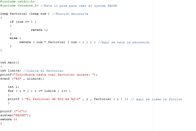 Alán - Lenguajes de Programación: Factorial de un número y Serie de ...