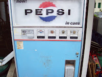 Trinetee, you are what you eat: Old Pepsi machine