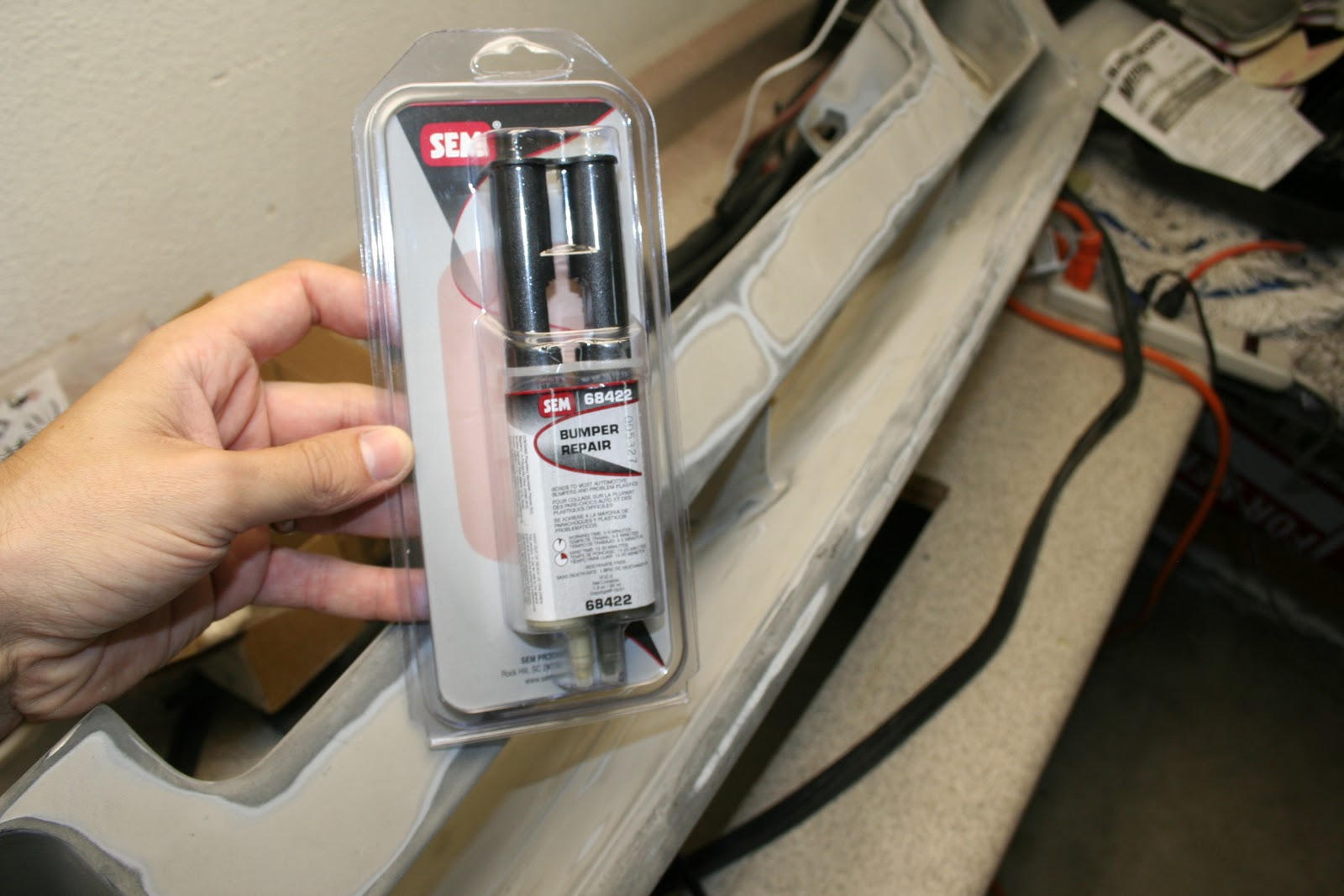 Repainting My 1983 Porsche 944: 944 Front Spoiler Bumper Plastic Repair