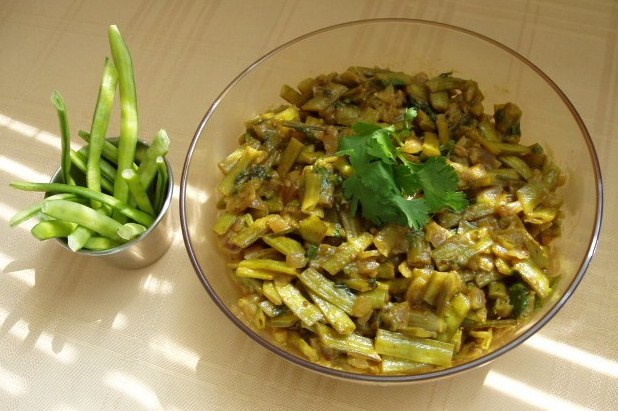 Sizzling Indian Recipes.....: Gawar (Cluster beans) subji - Gujarati Style