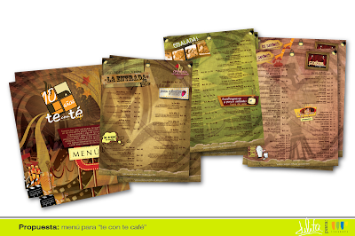 julita* graphic design: Diseño de Menú para "Te con Té Café ...