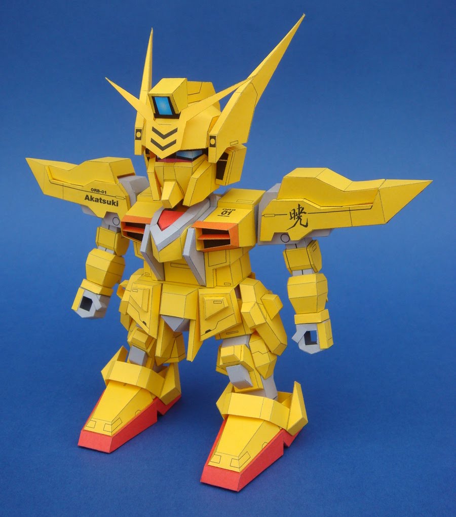 Atochero Papercrafts: SD ORB-01 Akatsuki (by wxy)