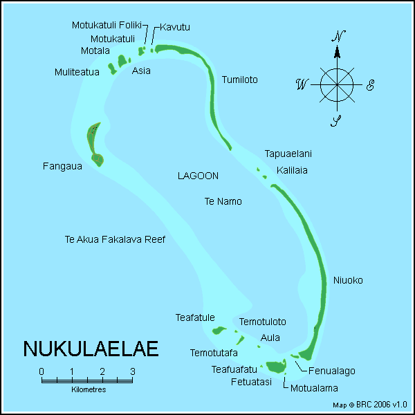 NUKULAELAE ATOLL IN TUVALU