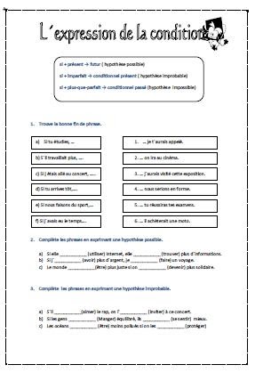 Savoir-Faire: L´expression de la condition