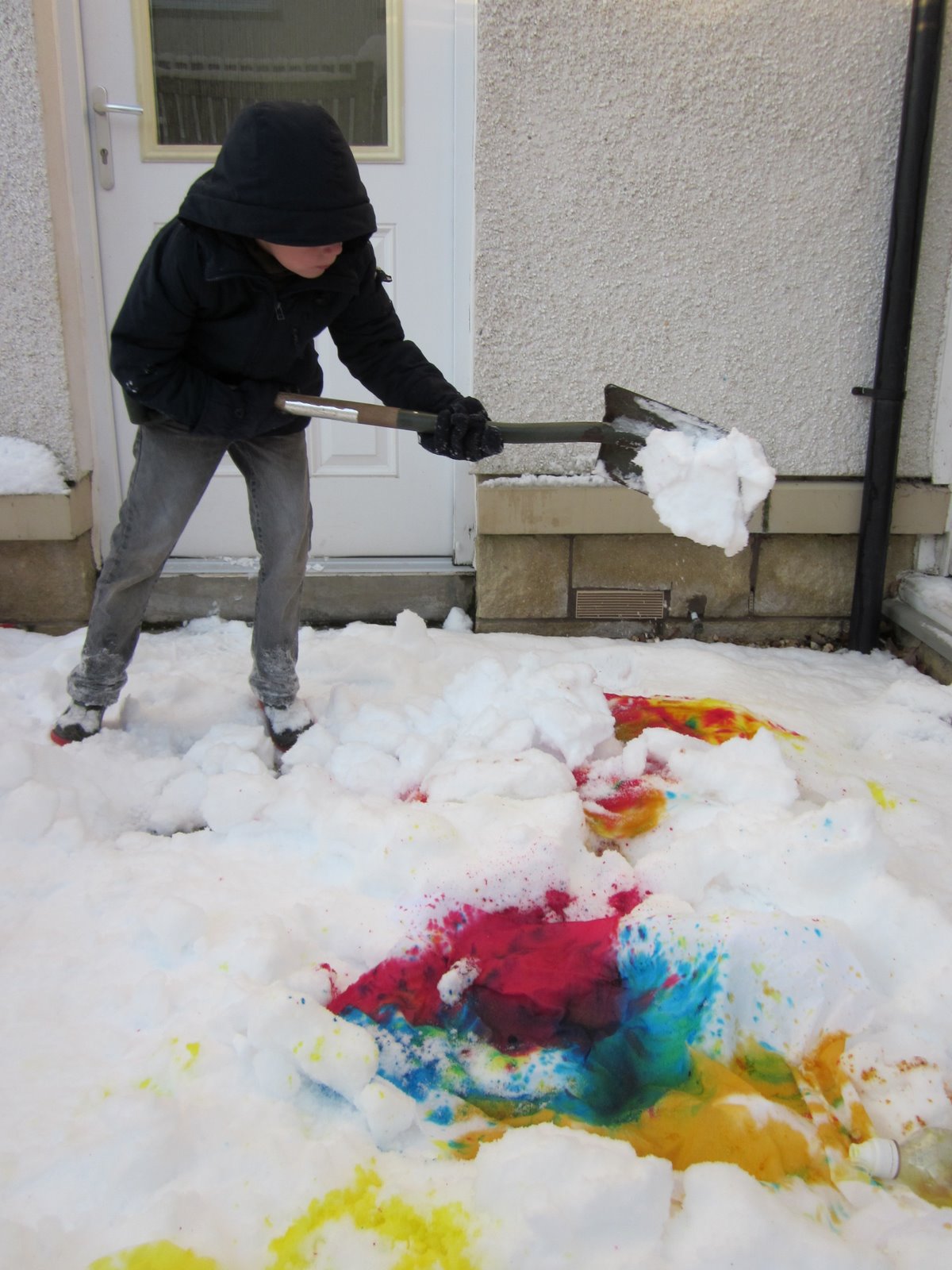 Crafting a Life: unexpected holiday - snow dyeing