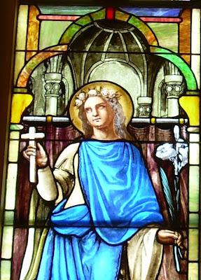 Another Monkey: The Stained Glass Project: St. Victoria and St. John ...