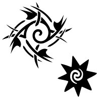 TATTOO RUMAH PANJAI: tattoo bungai terung