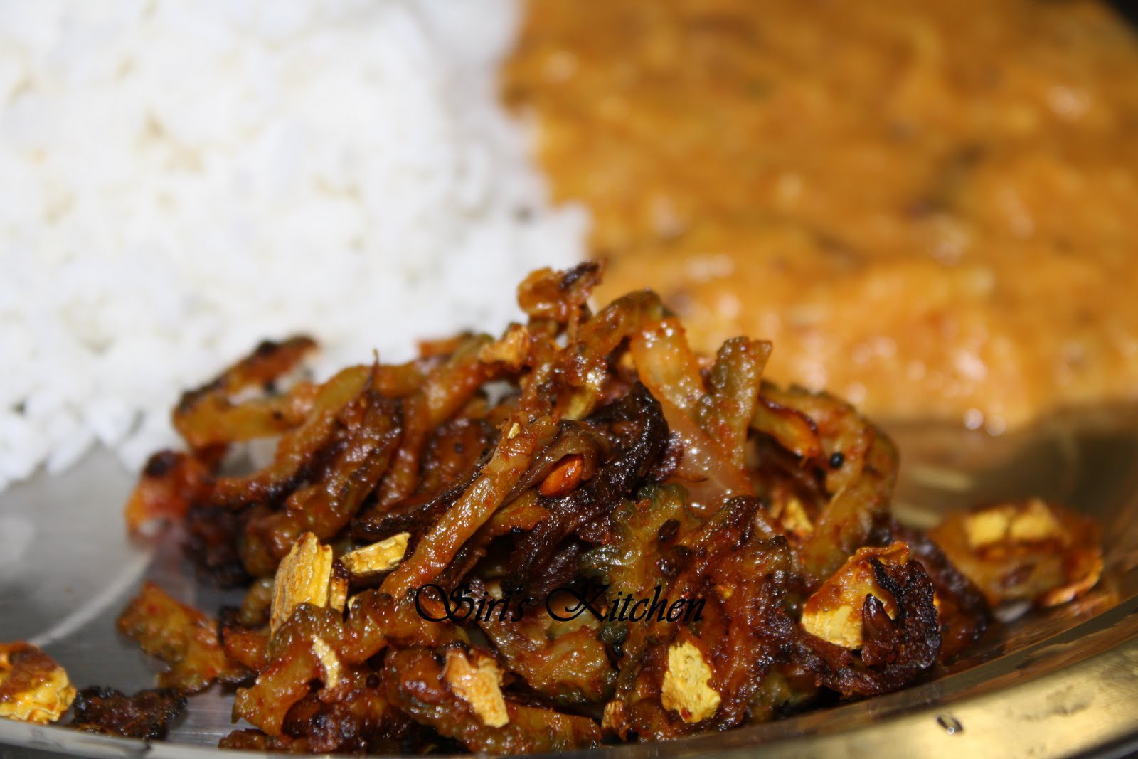 Siri's Kitchen: Bitter Gourd Fry ( Kakarakaya fry)