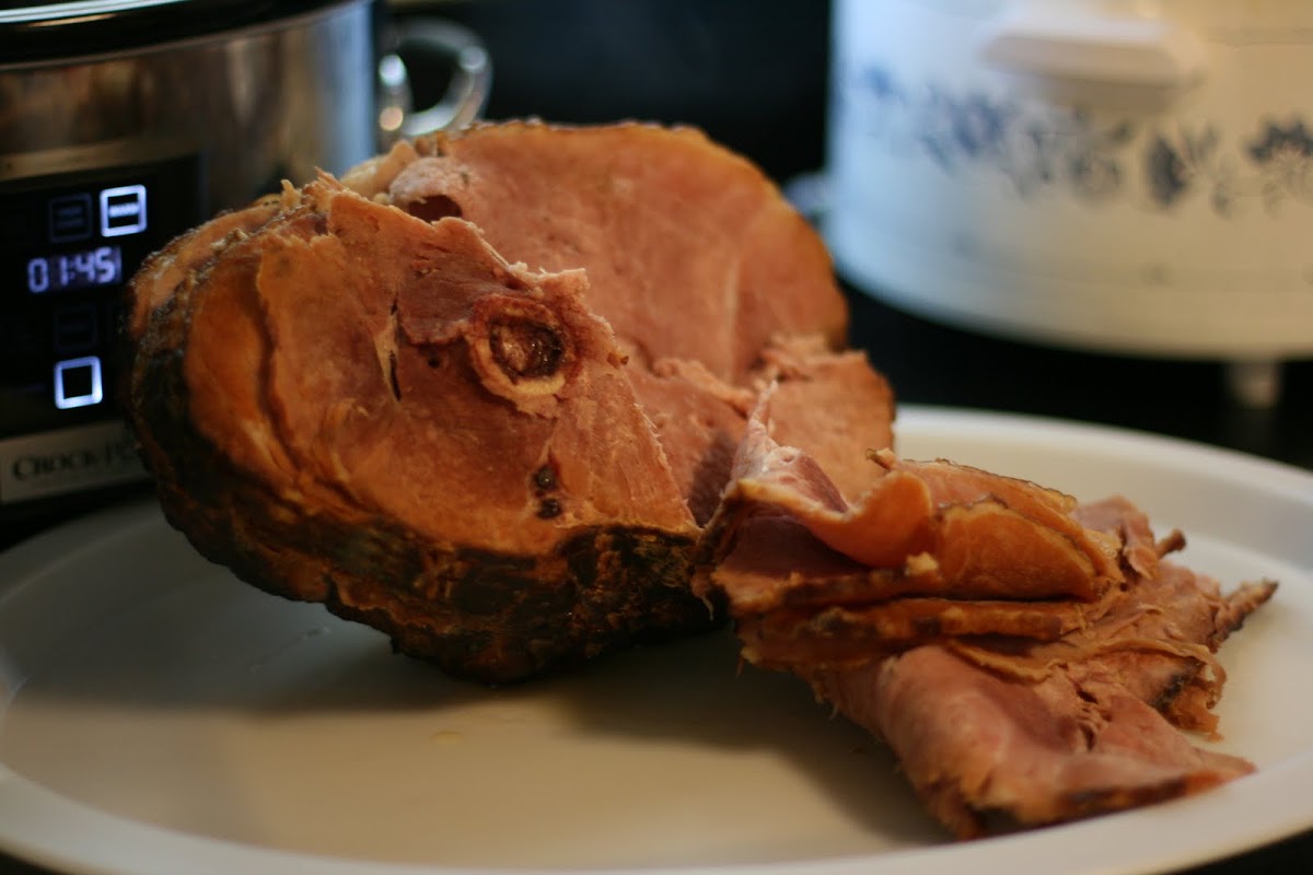 Honey Glazed Ham Slow Cooker Recipe - A Year of Slow Cooking
