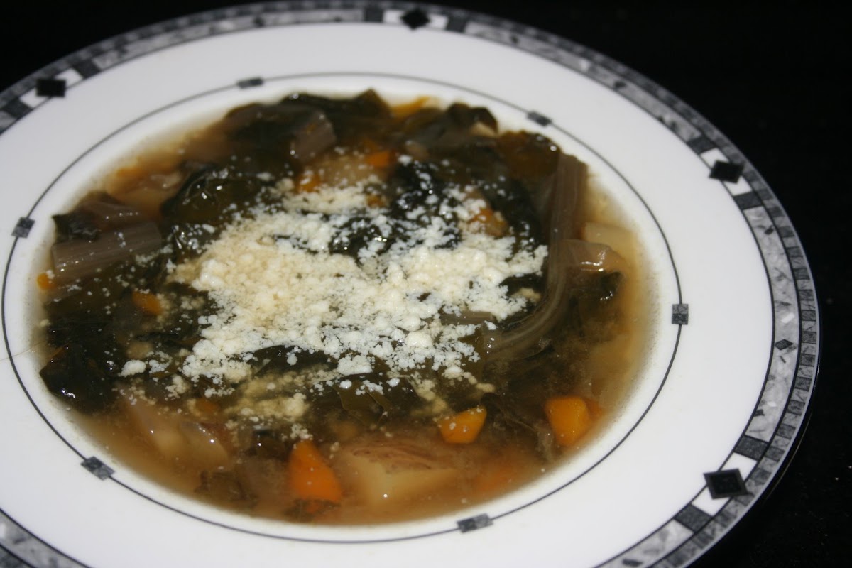 CrockPot Swiss Chard Soup Recipe - A Year of Slow Cooking