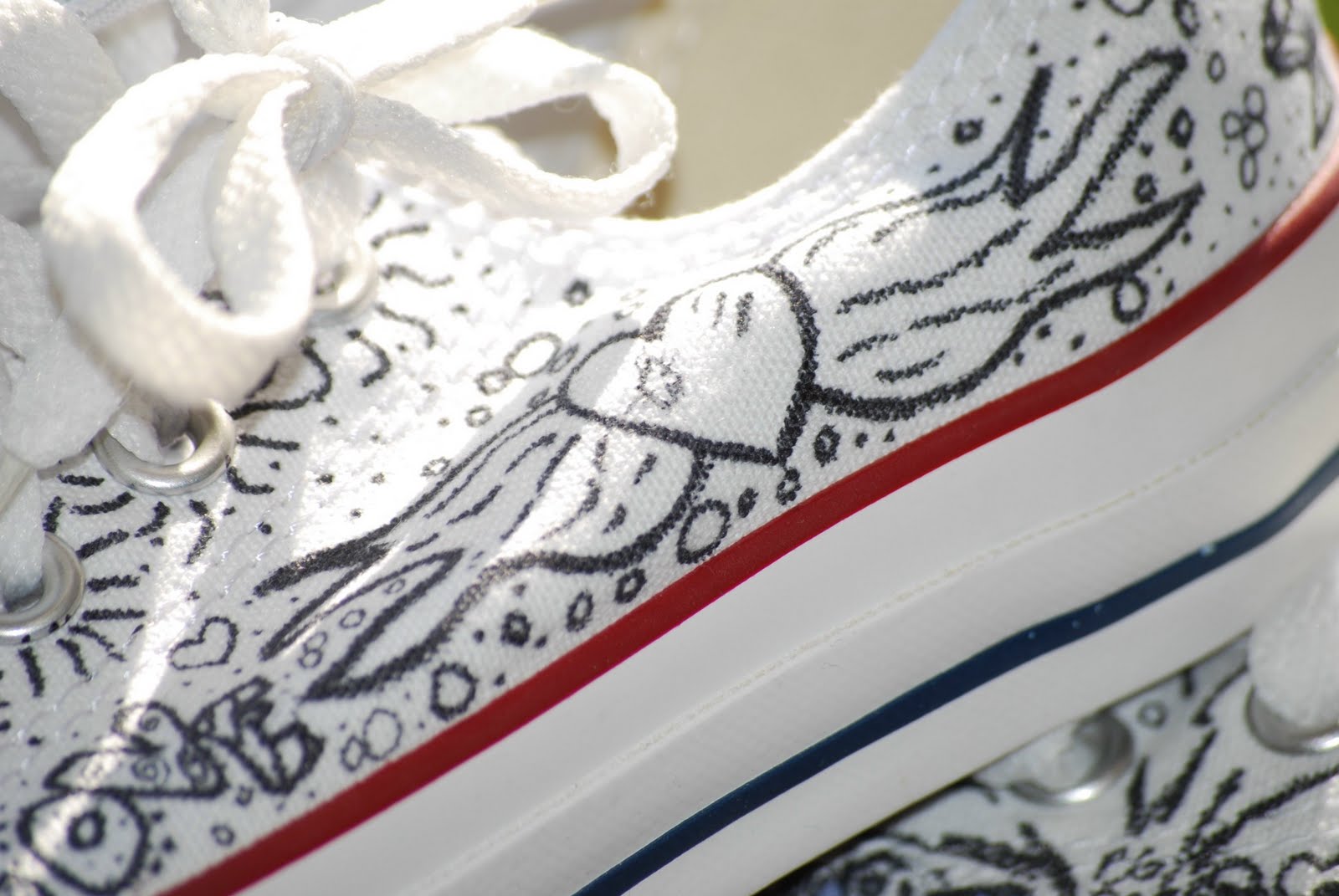 Sharpie Drawings On Converse