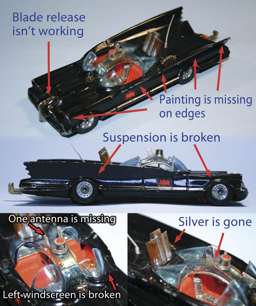 MODELKIT WORKSHOP: Batmobile "restoration" : Corgi
